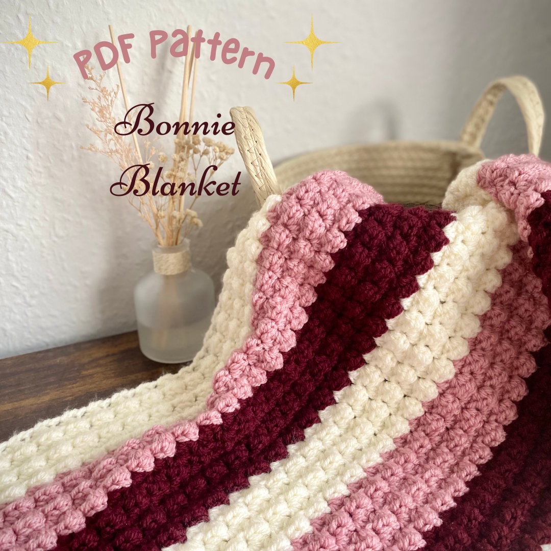 Bonnie Baby Blanket Crochet Pattern in 5 Sizes - DIGITAL DOWNLOAD - Etsy