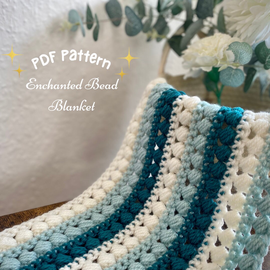 Enchanted Beads Blanket Crochet Pattern in 5 Sizes - Etsy