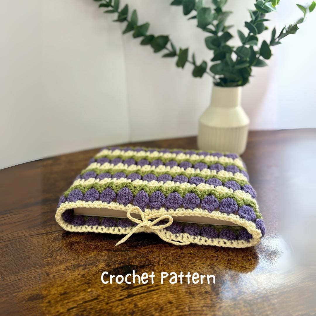 Whimsical Floral Book Cover Crochet Pattern | Booktok Lovers - Etsy