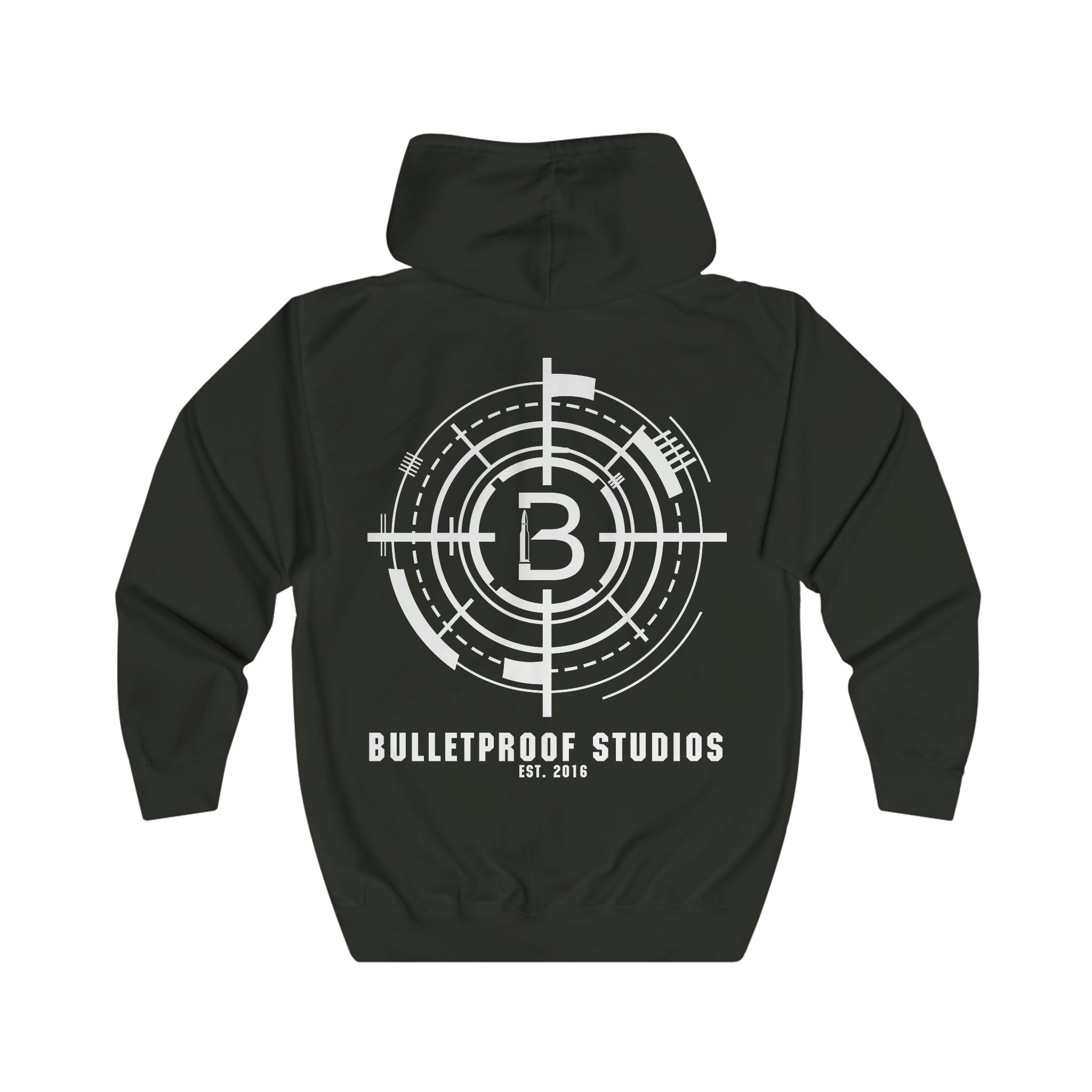 Bulletproof Studios "crosshair" Unisex Full Zip Hoodie - Etsy