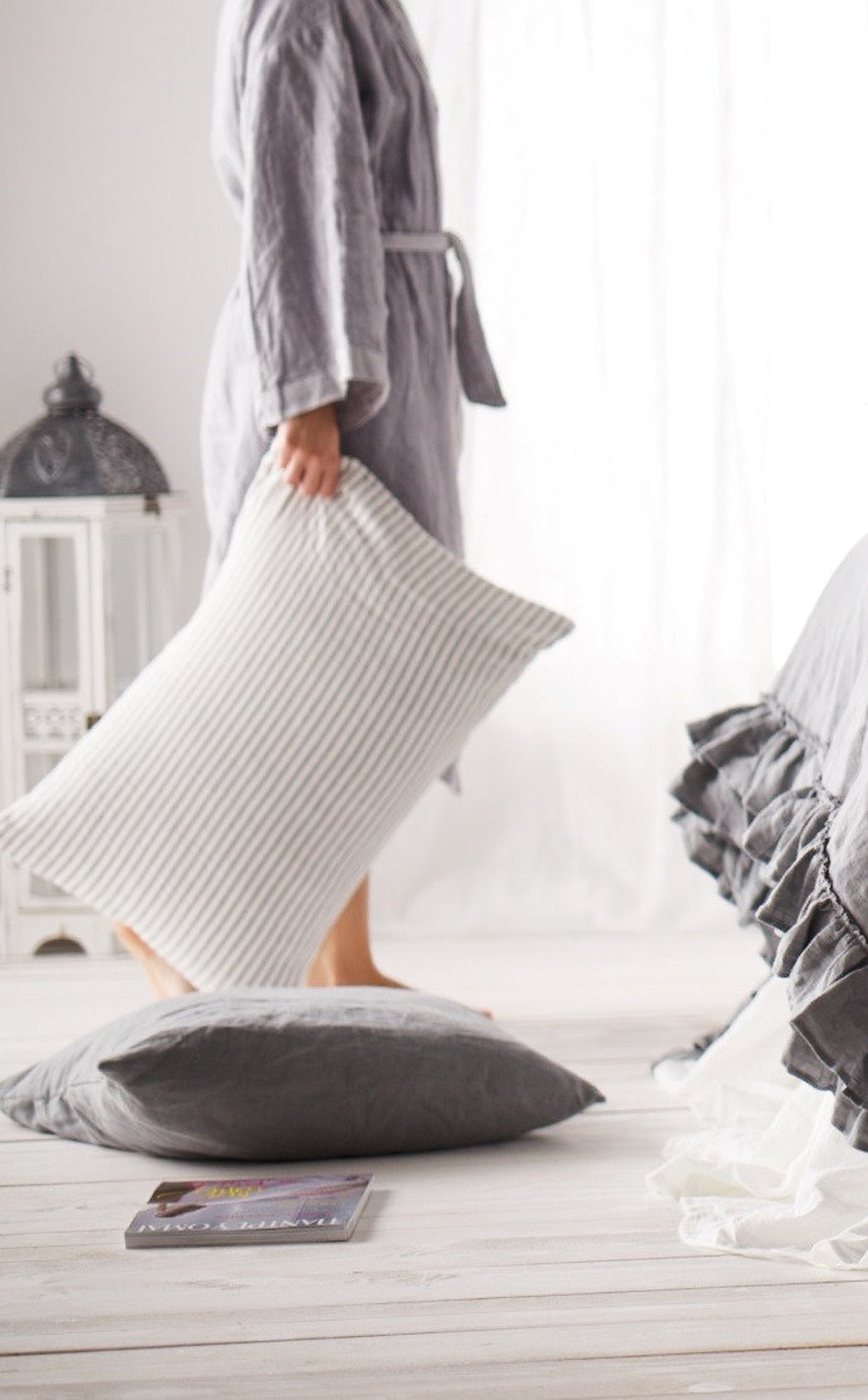 Envelope Closure Linen Pillow Case. Linen Pillow Cover. | Etsy