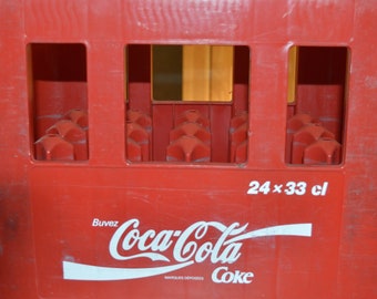 Vintage Red and White Coca Cola Crate, Coke Box, Mid Century ...
