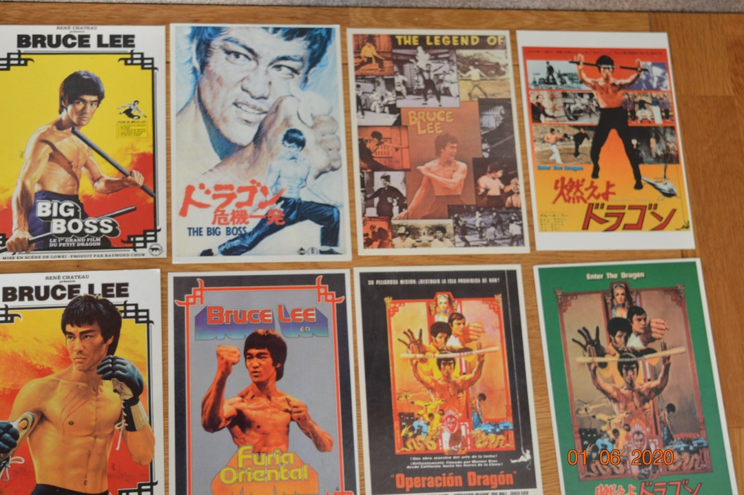 18 Vintage Bruce Lee Movie Postcards - Etsy