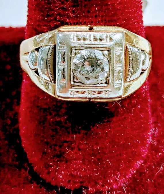 Large size men's Diamond ring - Gem