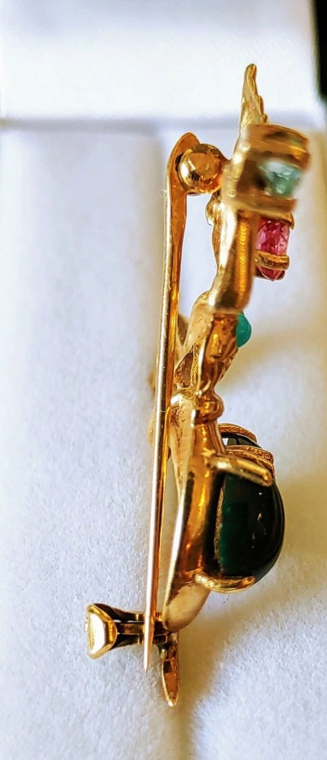 14 Karat Gold Polynesian Dancer Pin - Etsy