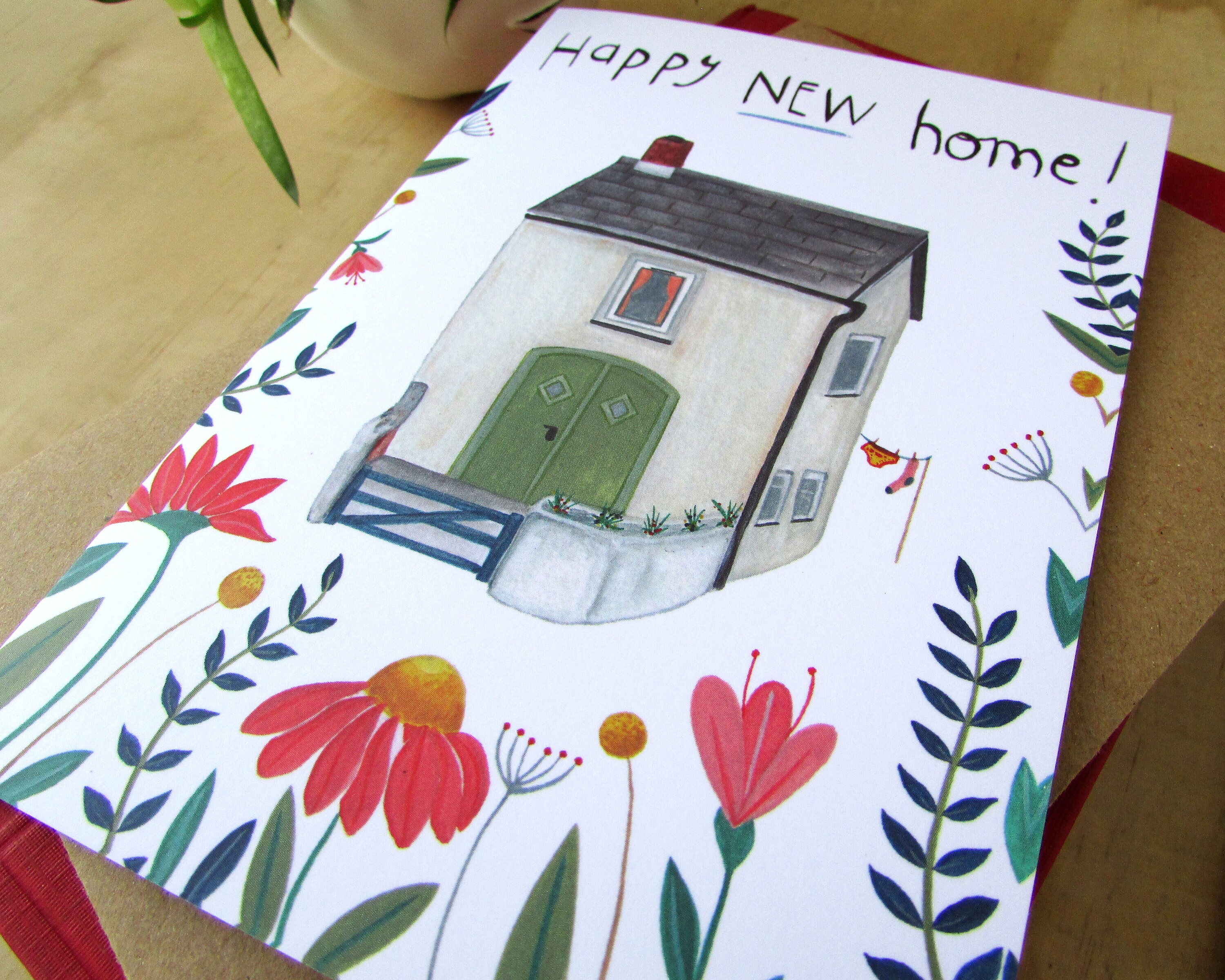 A6 Card Happy New Home Blank Card Moving House Card - Etsy