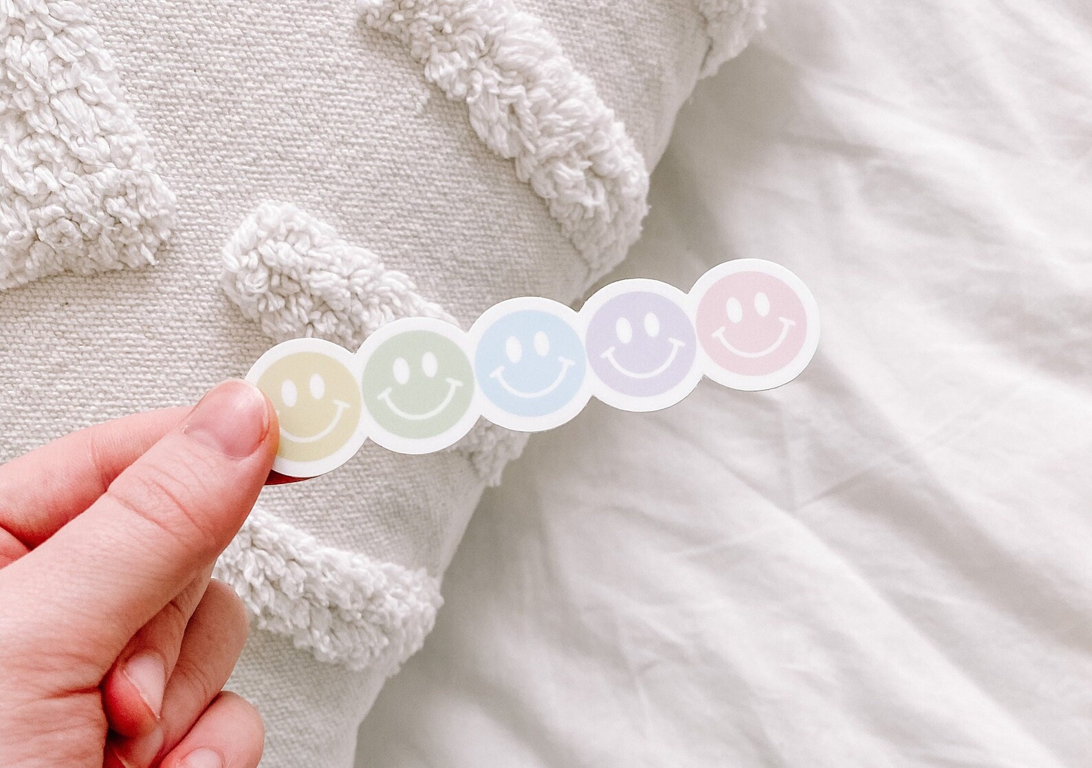 Smiley Face Sticker | Smiley Faces Stickers | Sticker Pack Pastel ...