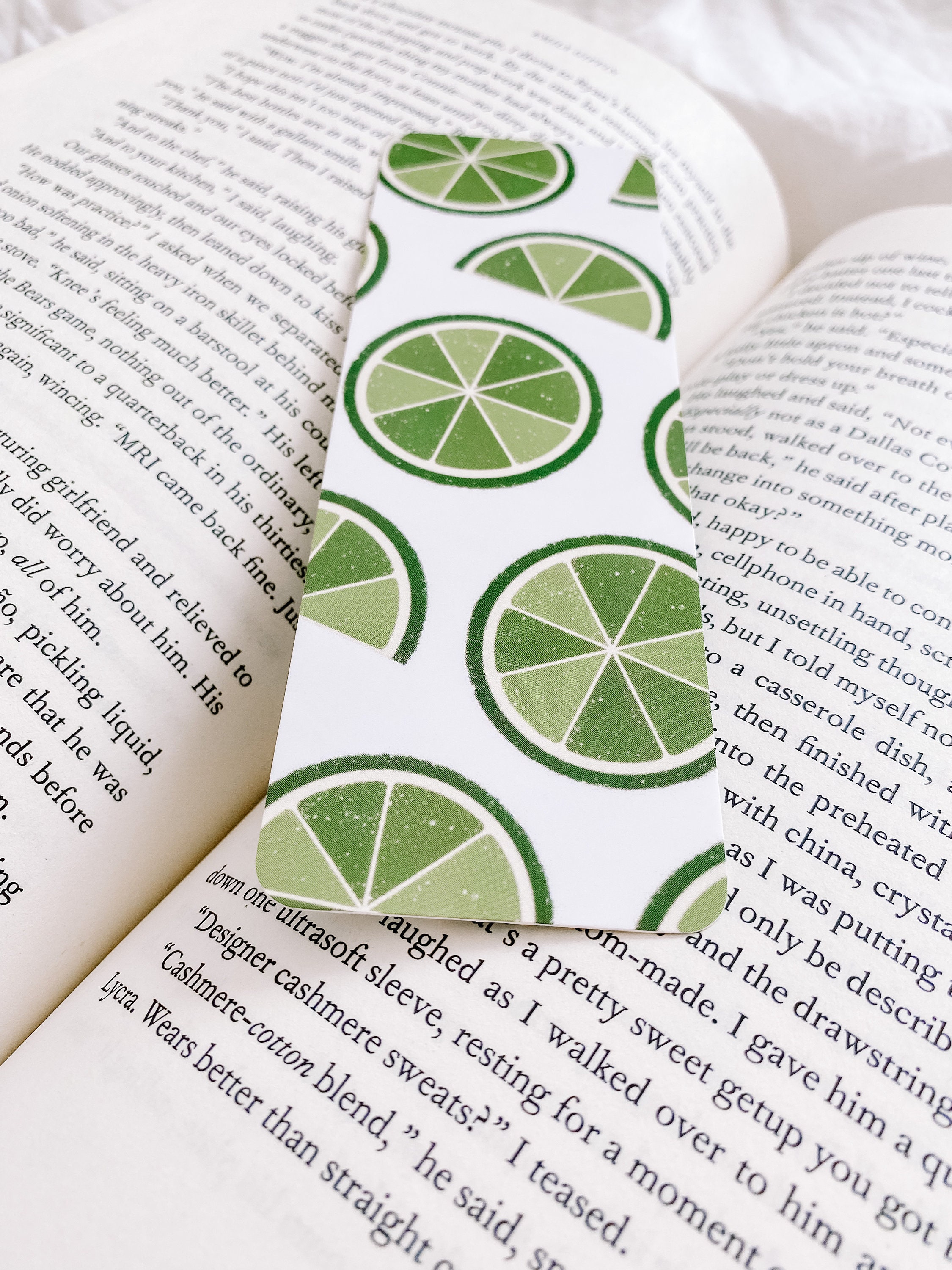 Lime Bookmark | Book Mark Fruit Limes | Green Cute Gift - Etsy