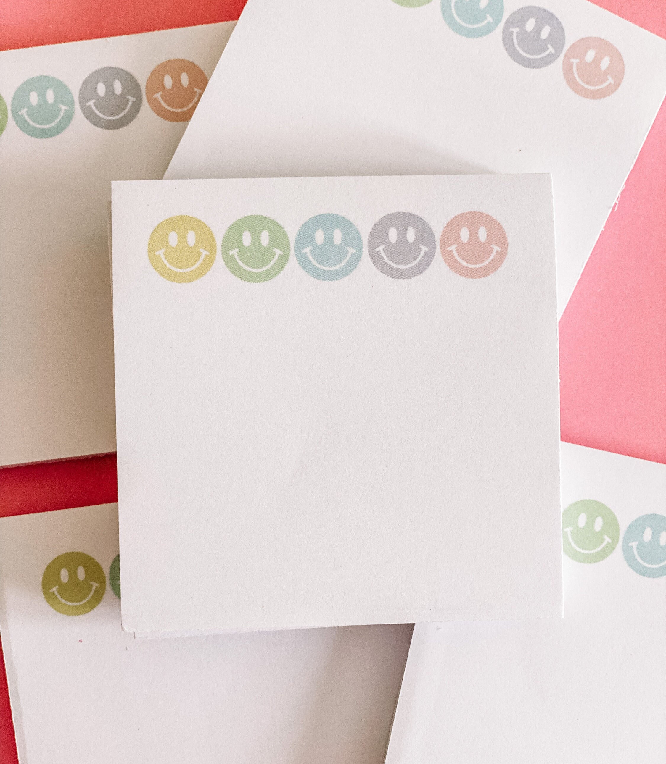 Smiley Face Sticky Notes Smiley Stationery Notepad | Etsy Canada