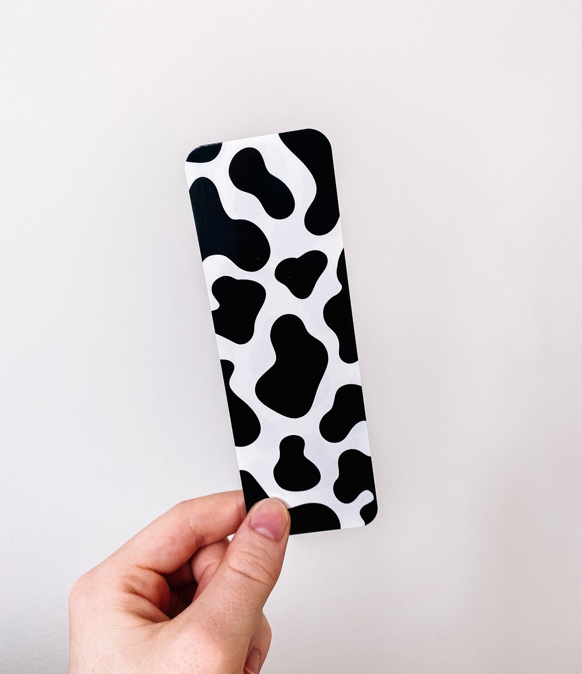 Cow Print Bookmark Cute Book Mark Book Lover Cow Lover - Etsy