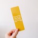 Affirmations Bookmark Yellow Cute Book Mark Book Lover - Etsy
