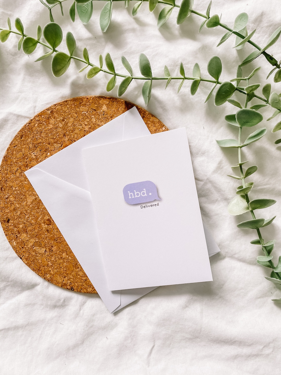 Hbd Happy Birthday Card | Small Greeting Card - Etsy