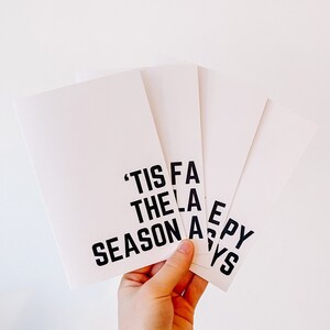 Christmas Card Pack | Holiday Greeting Cards | Cute Simple Minimalist ...