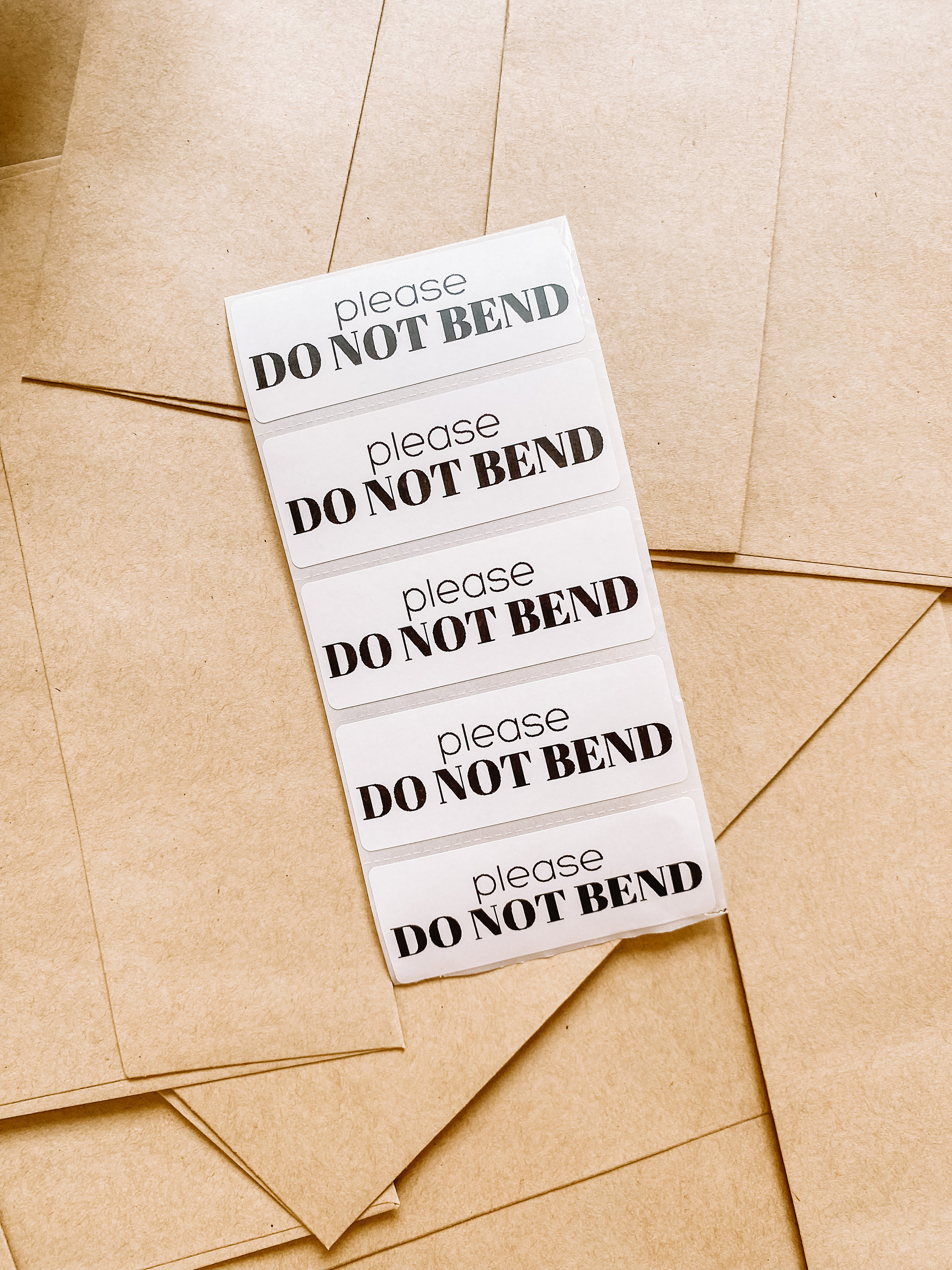Please Do Not Bend Stickers | Thermal Labels | Shipping Sticker | Small ...