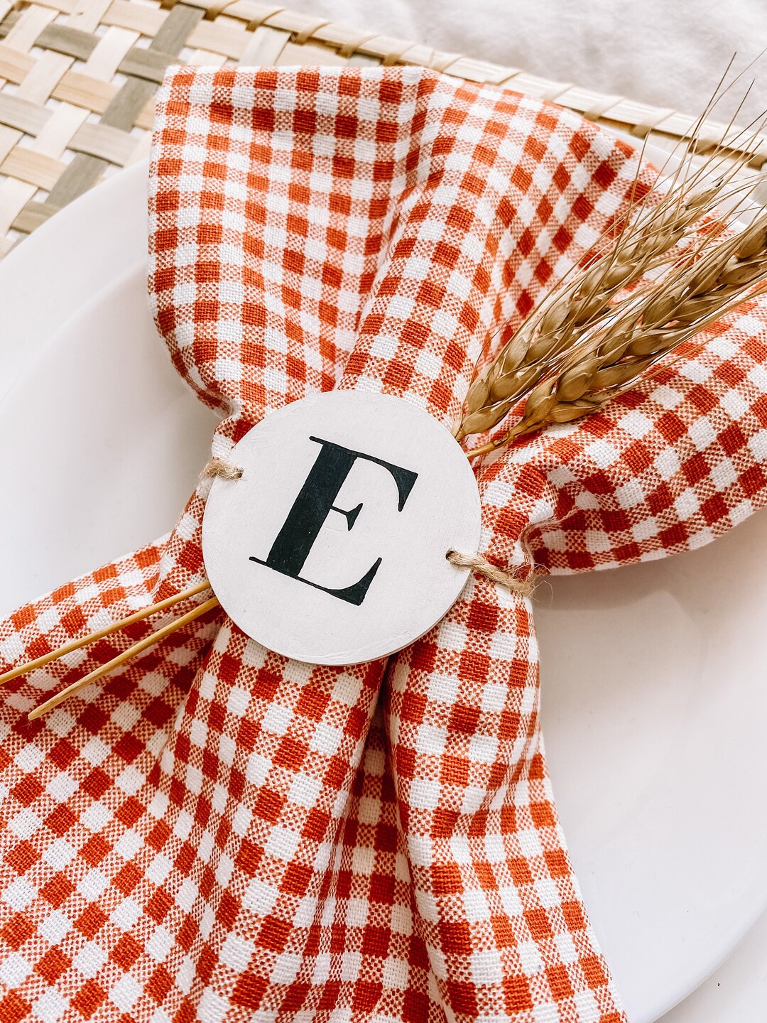 Letter Place Tags | Name Tag | Place Setting | Napkin Table Decor - Etsy