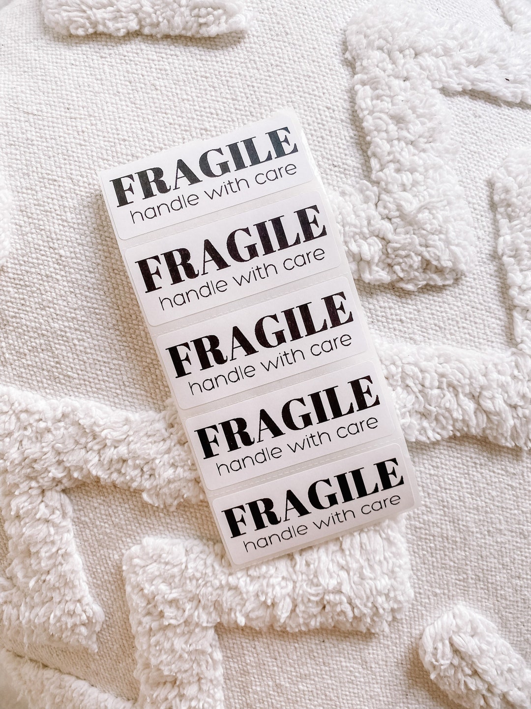 Fragile Handle With Care Stickers | Packaging Sticker | Thermal Labels ...