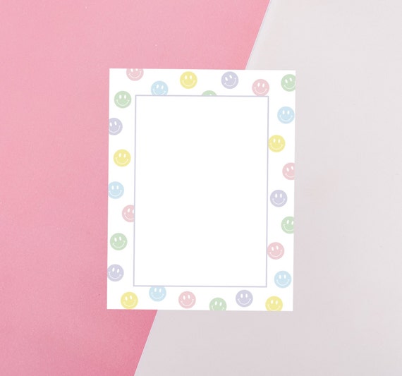 Smiley Face Notepad Smiley Paper Note Pad | Etsy