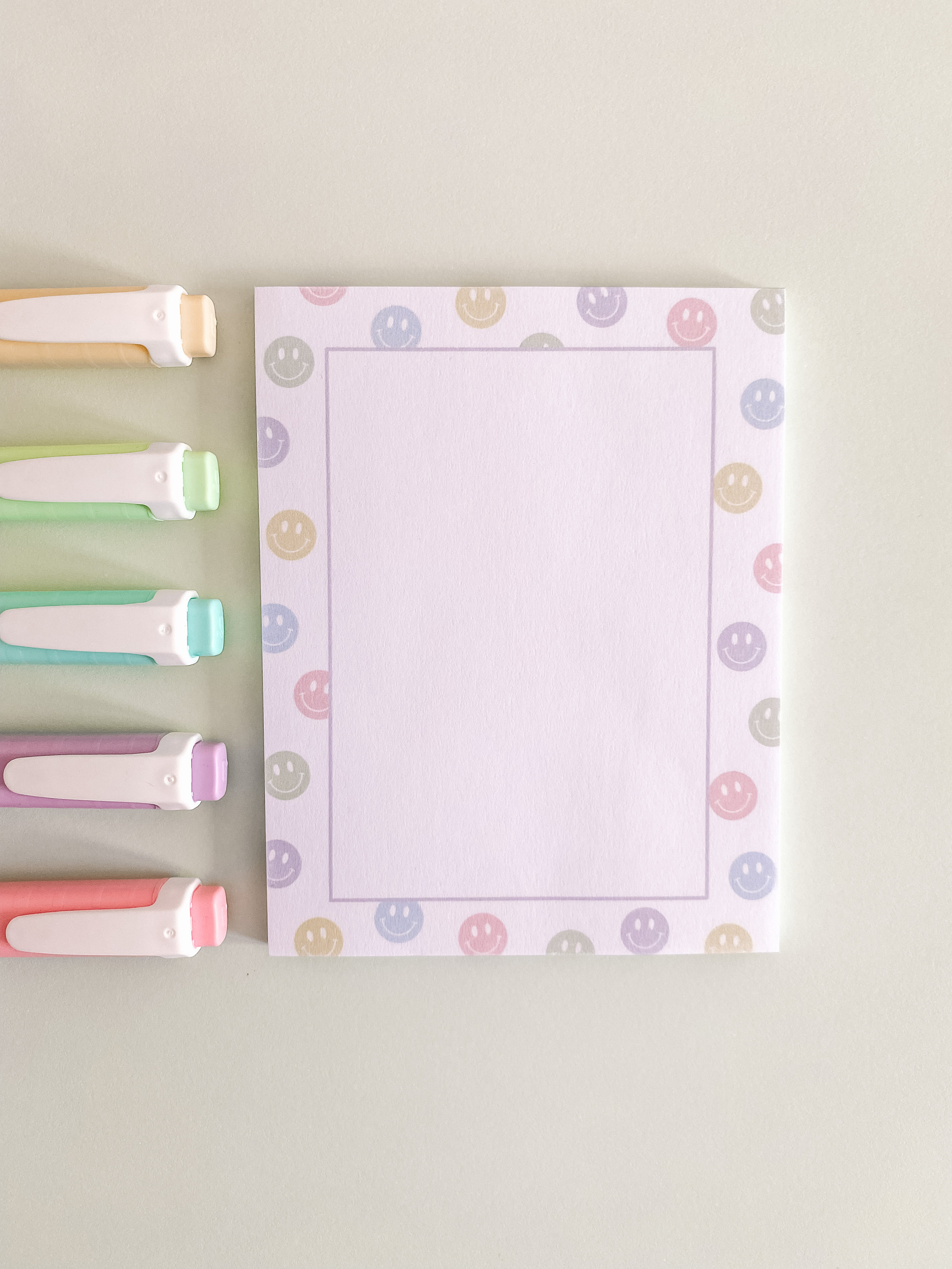 Smiley Face Notepad Smiley Paper Note Pad | Etsy