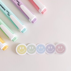 Smiley Face Sticker | Smiley Faces Stickers | Sticker Pack Pastel ...