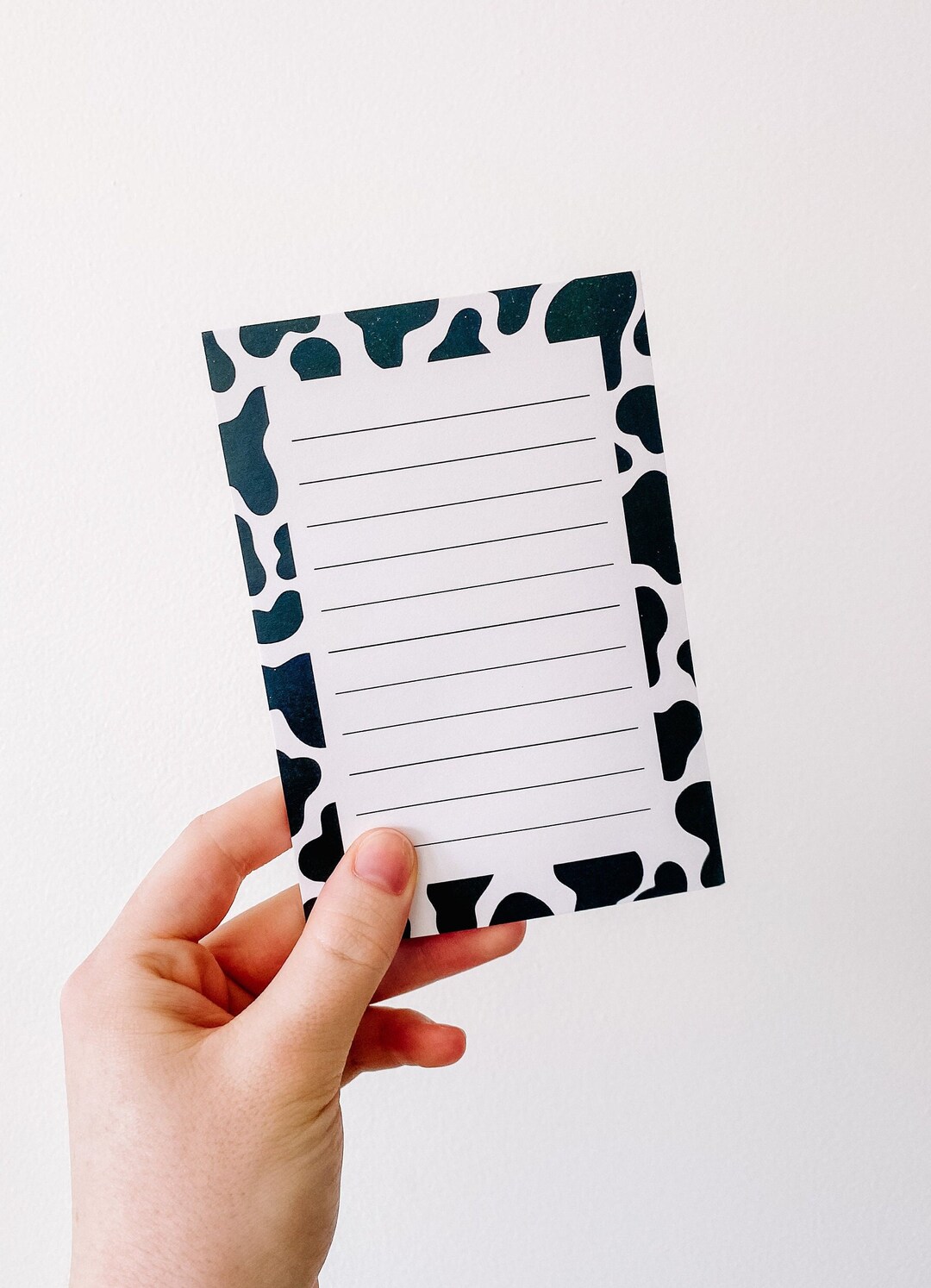 Cow Print Note Pad Sticky Notes | Cow Lover Notepad | Cute Cows ...