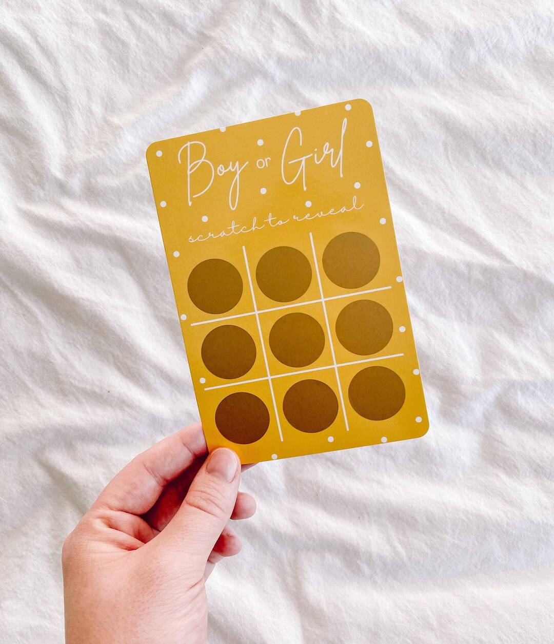 Gender Reveal Scratch Card | Tic Tac Toe Baby Girl or Boy - Etsy