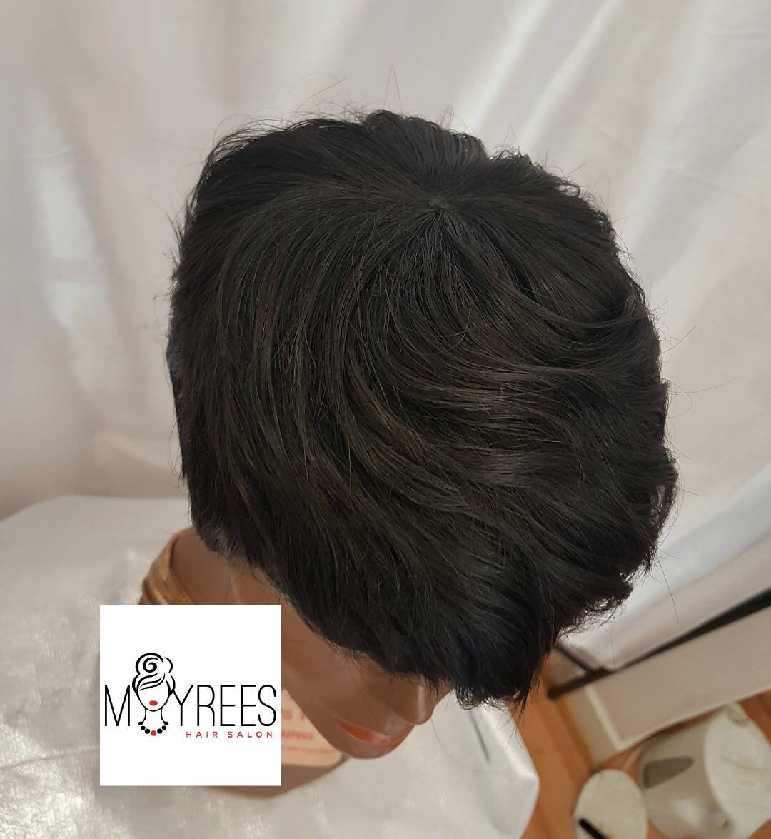 Pixie cut wig with 27 pieces human hair | Etsy