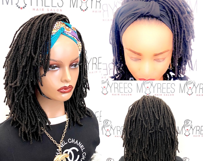 Microloc Headband Wig - Etsy