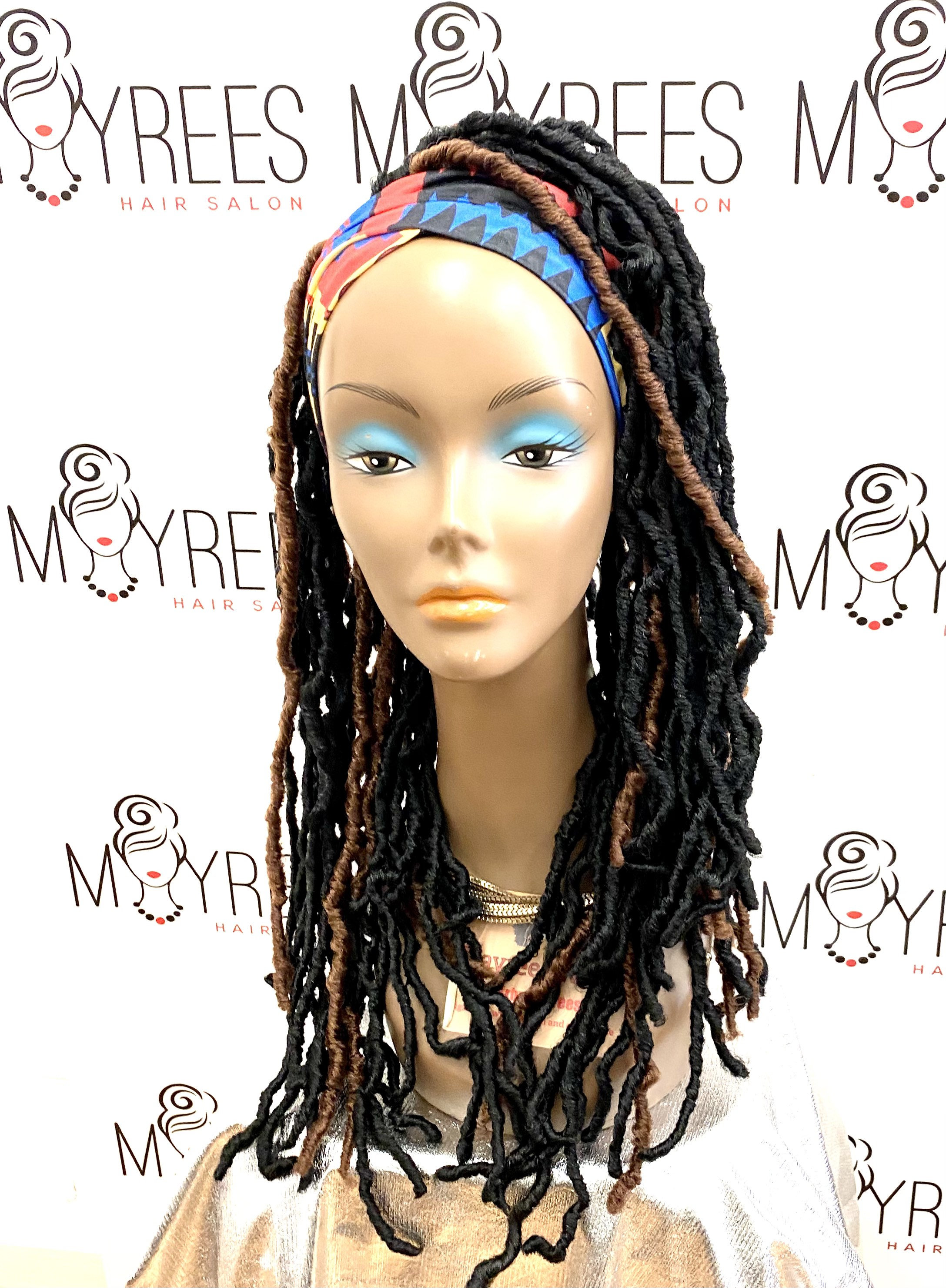 Faux locs headband wig | Etsy