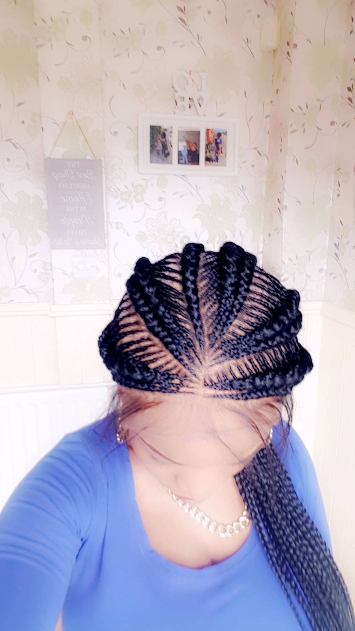 Full Lace Fishbone Cornrow Wig | Etsy UK