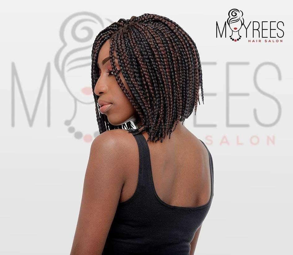 Handmade Bob braided wig the odo wig with closure colour | Etsy