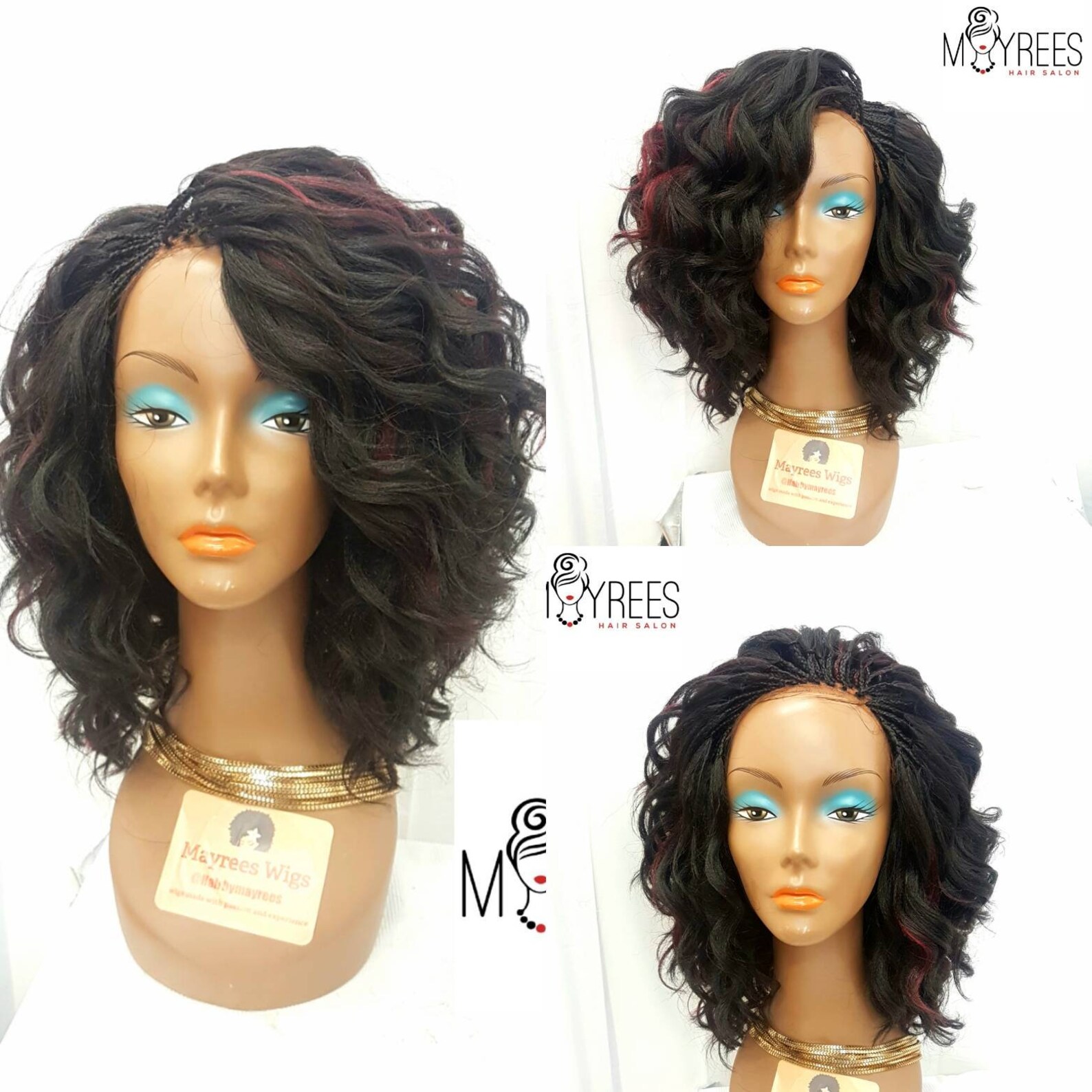 Kima Ocean Wave Braided Wig.(lace Frontal) - Etsy