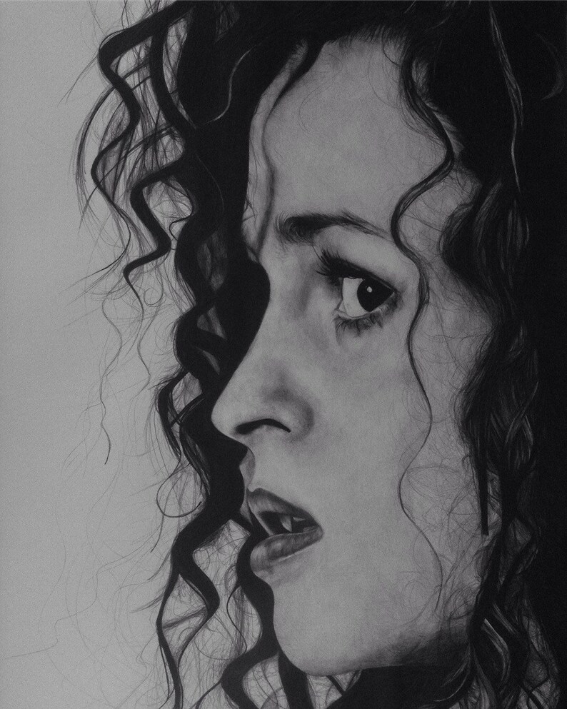 Bellatrix Lestrange Ballpoint Pen Drawing Print | Etsy