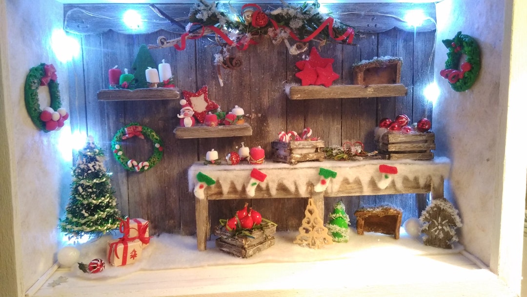 Miniature Christmas Shop - Etsy