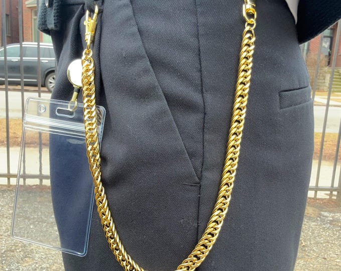 Belt Loop Pants Chain ID Badge,corporate Goth,punk Chains,90s Grunge ...