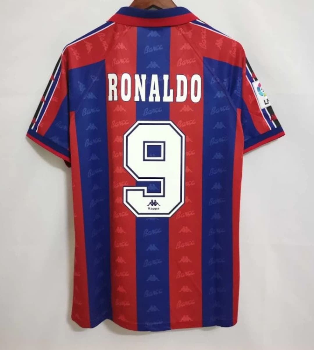 Barcelona Retro Football Shirt Ronaldo 9 Gift Present New R9 - Etsy