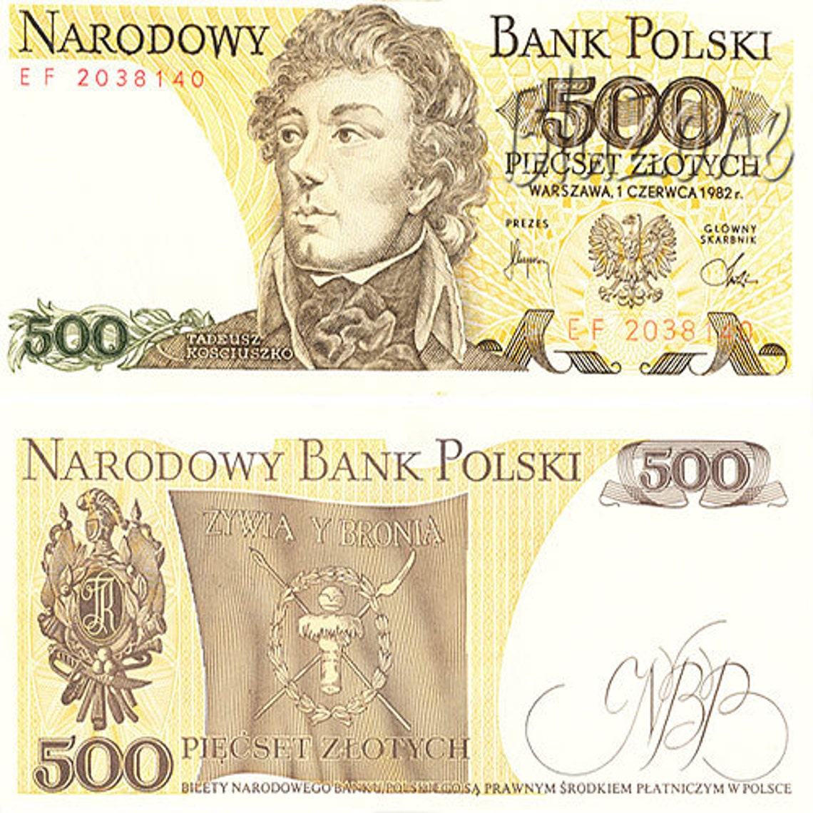 Vintage Polish Banknote 500 Polish Zlotych tadeusz Etsy UK Vintage Polish Banknote 500 Polish Zlotych tadeusz Etsy UK