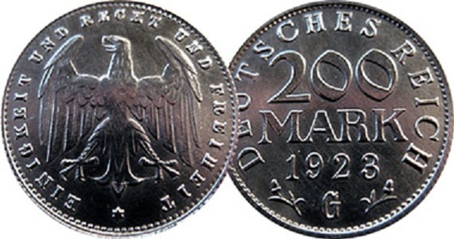 Vintage 200 German Reich Mark 1923 UNC 10 Years Before - Etsy UK