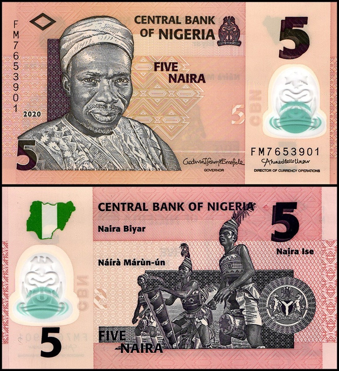 Collectible Polymer Banknote From NIGERIA - 5 NAIRA From 2020 - Perfect ...