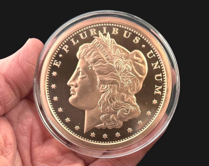 Morgan Dollar Design: 5oz Fine Copper Collectible Coin - Etsy