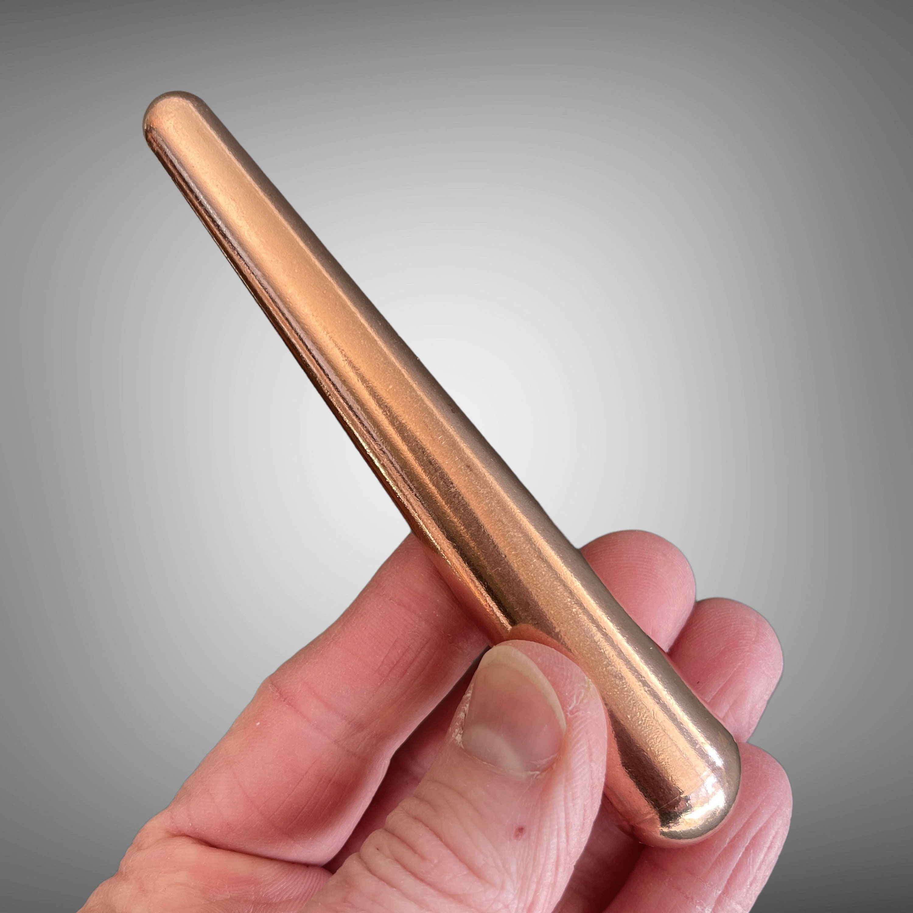 Solid Copper Massage Healing Wand // 4.6 Tapered Solid - Etsy Australia