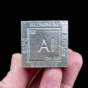 Aluminum (al) Periodic Table Element Cube Best Seller Periodic Table ...
