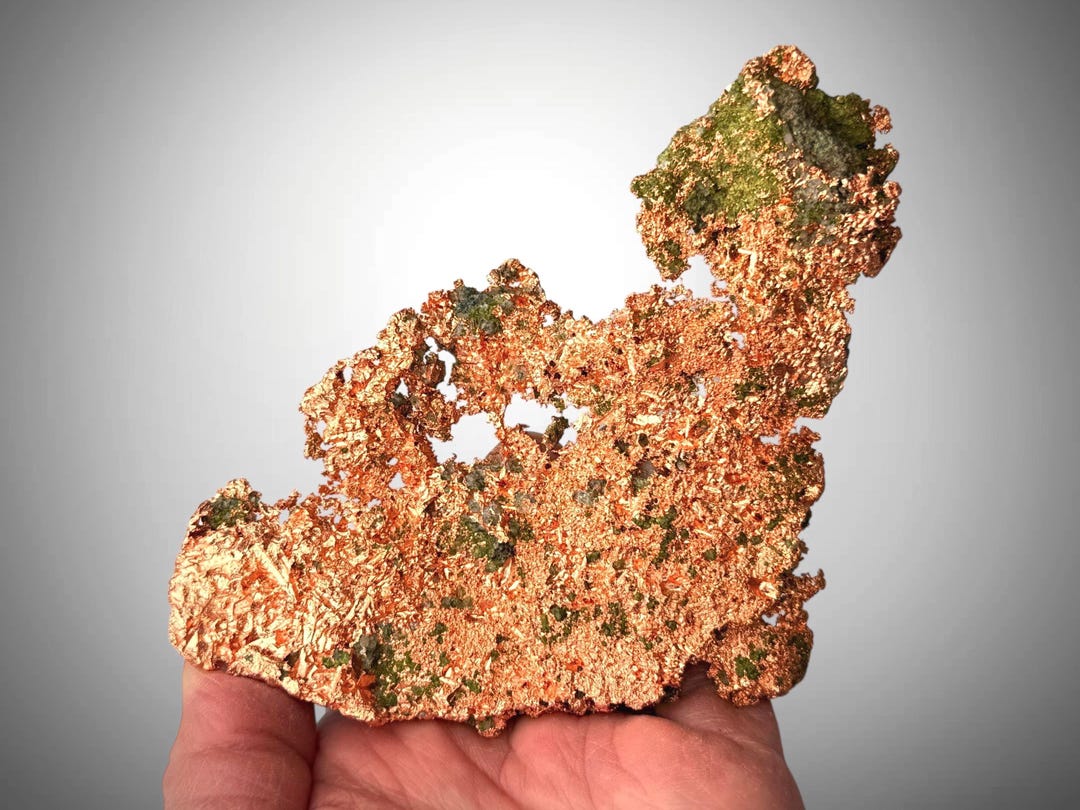 Michigan Native Copper Specimen Raw Copper Ore Rocks and Minerals ...