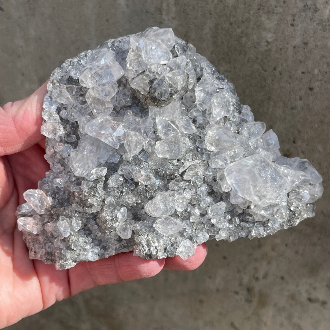 Calcite With Marcasite Crystal Cluster // Linwood Mine, Iowa // Rocks ...
