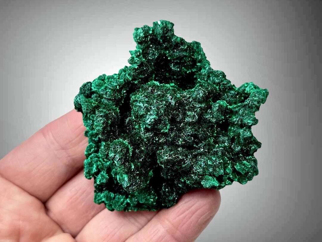 Fibrous Malachite Shimmery Mineral Specimen, Congo Rocks Minerals ...