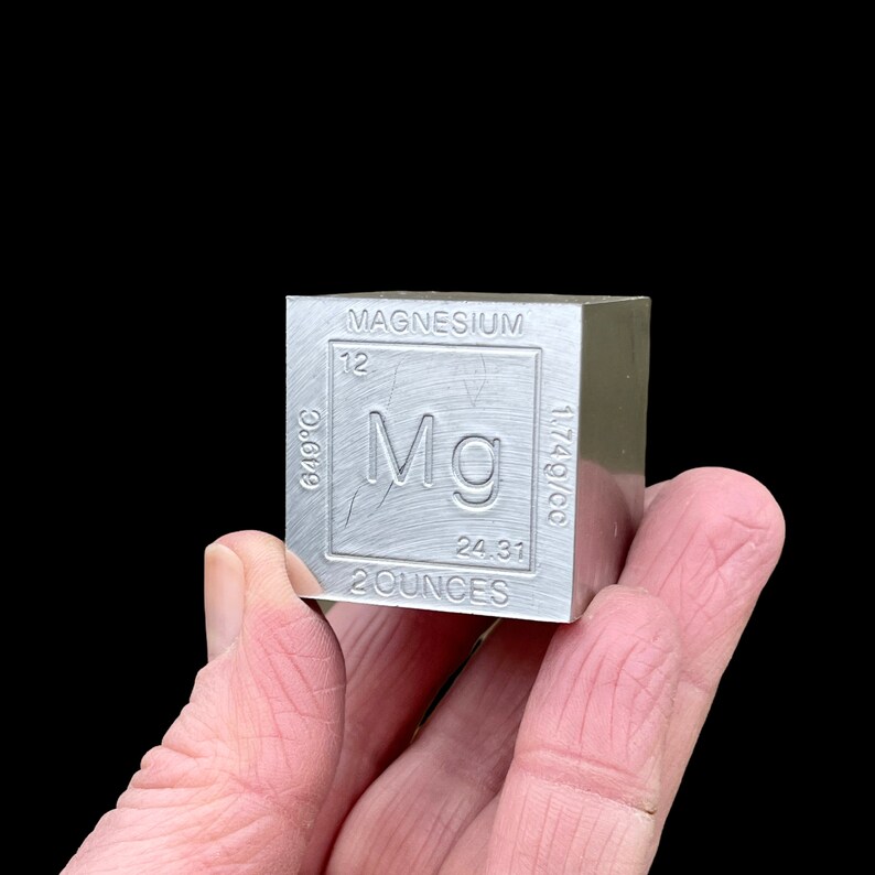 Magnesium mg Element Cube / Cubes Sold Separately / FREE | Etsy