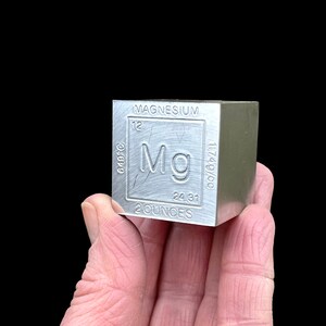 Magnesium (mg) Element Cube Cubes Sold Separately Periodic Table ...