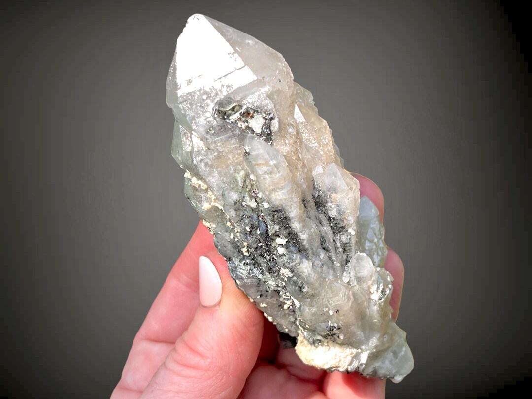 Elestial Quartz Crystal Point Inner Mongolian Collector Minerals Rocks ...