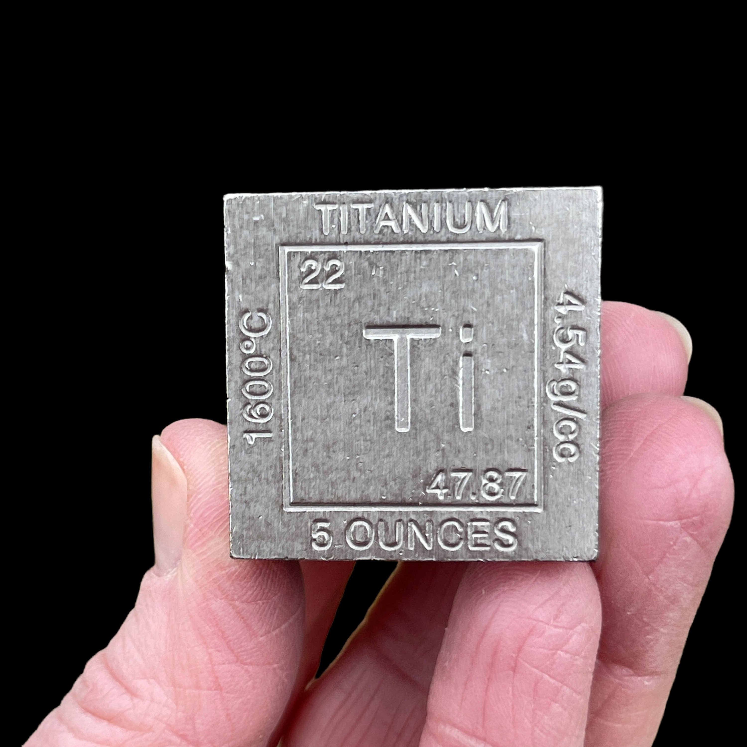 Titanium (ti) Periodic Table Element 1.25" Cube Chemistry Science Gift ...