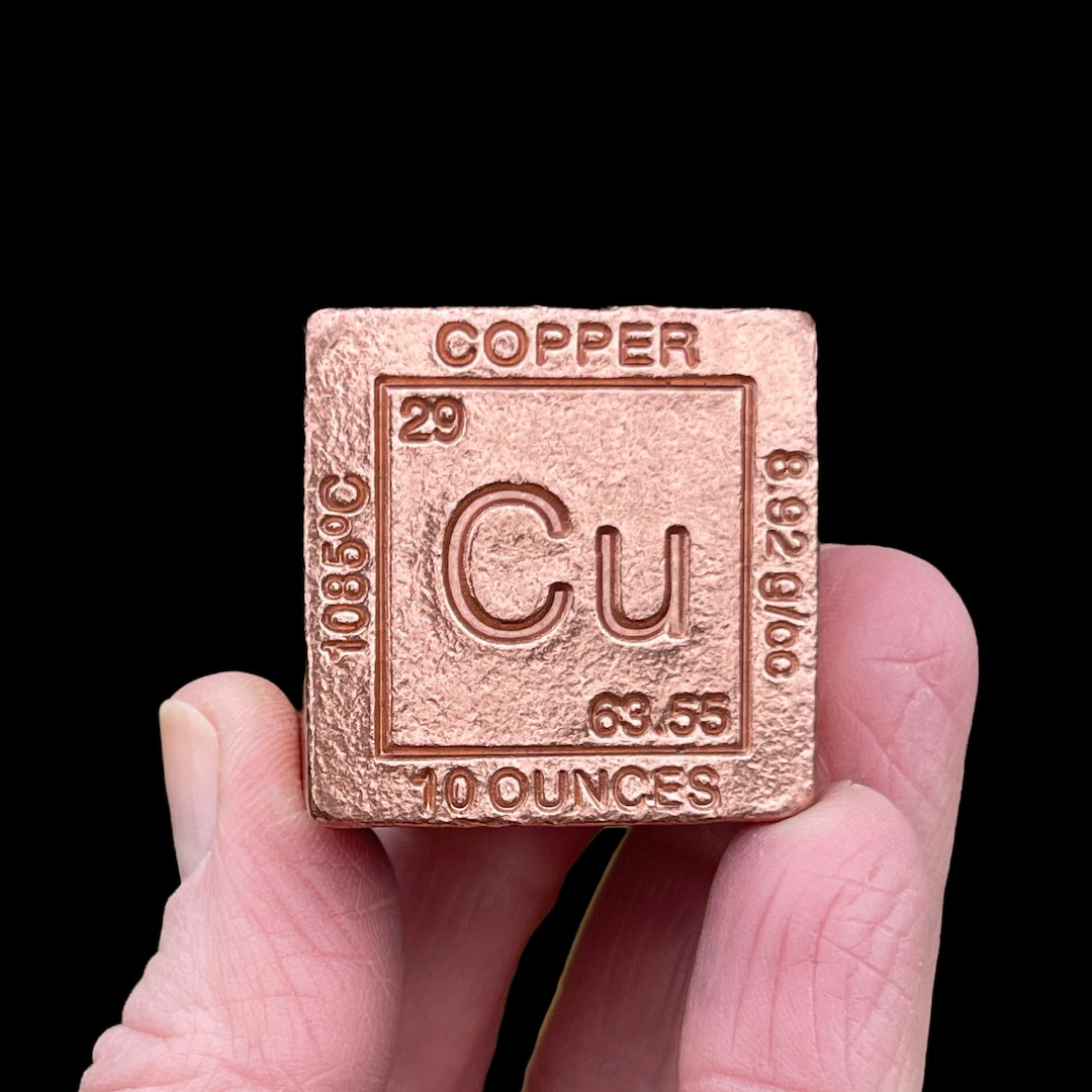 Copper (cu) Element Cube, Periodic Table 1.25" - Etsy