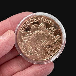 Stegosaurus Copper 1 Oz. Collector Coin Replica - Etsy
